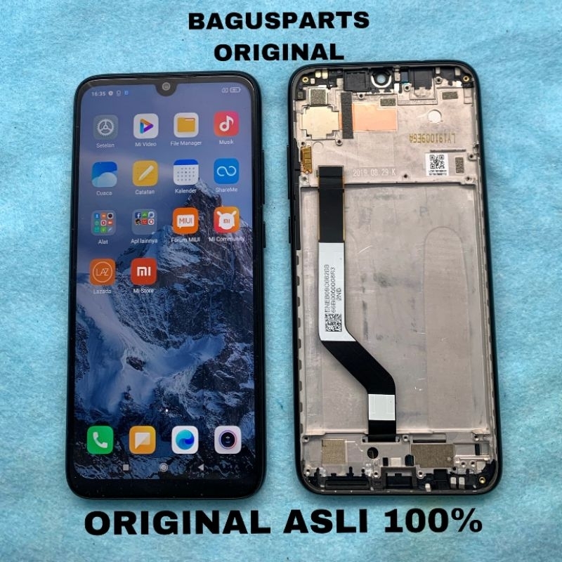 Jual LCD TS TOUCHSCREEN FULLSET FRAME XIAOMI REDMI NOTE 7 ORIGINAL ...
