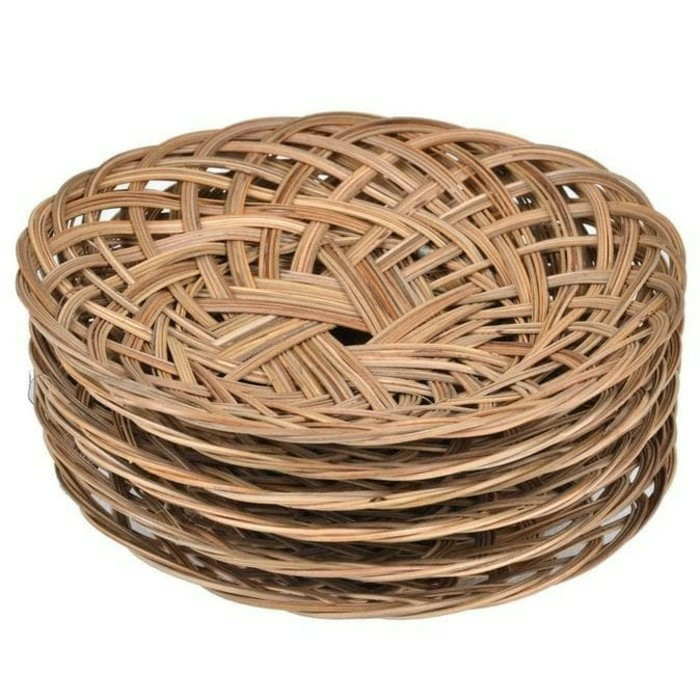 Jual Piring Rotan Lidi Piring Lidi Piring Anyaman Piring Bambu Piring ...