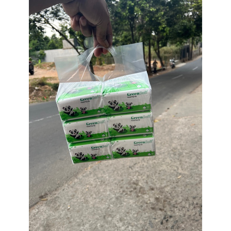 Jual Tissue greensof pop up paket 1 tenteng isi 6 pcs TANPA KOTAK TISU ...