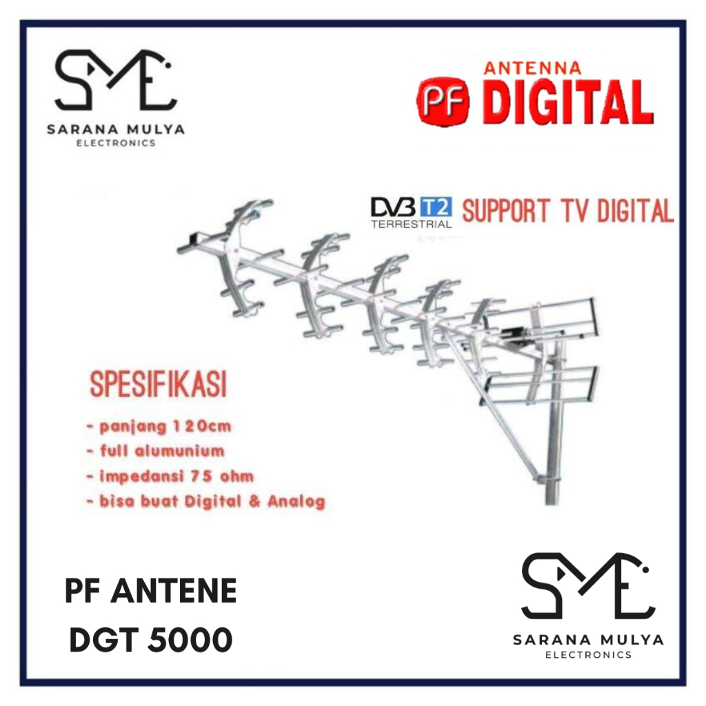 Jual PF DIGITAL ANTENE TV DIGITAL OUTDOOR PF 5000 - SUPER HIGH GAIN UHF ...