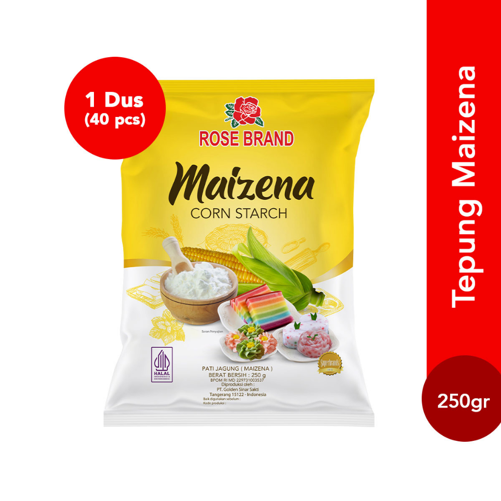 Jual Rose Brand - Tepung Maizena @250 Gram (1 DUS) | Shopee Indonesia