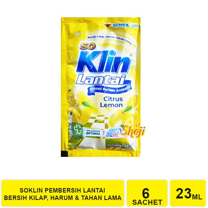 Jual SOKLIN LANTAI SACHET 23 ML (ISI 6 SACHET) | Shopee Indonesia