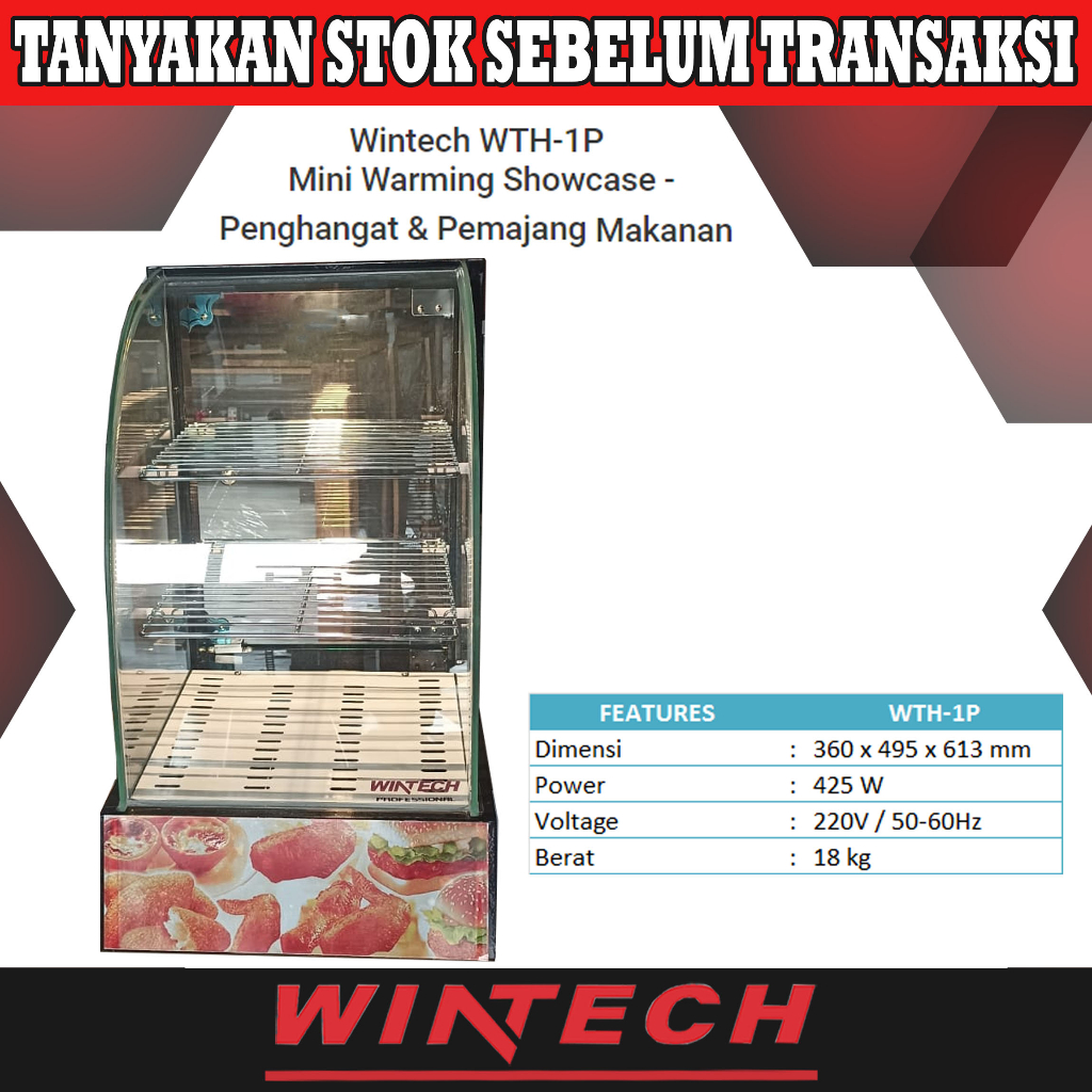 Jual Wintech WTH-1P Mini Warming Showcase - Penghangat & Pemajang ...