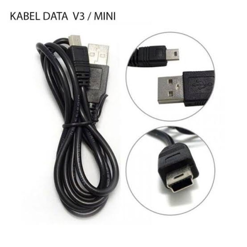 Jual KABEL DATA V3 / MINI PANJANG 72CM / ESIA NEXIAN MP3 MP4 CHARGER ...