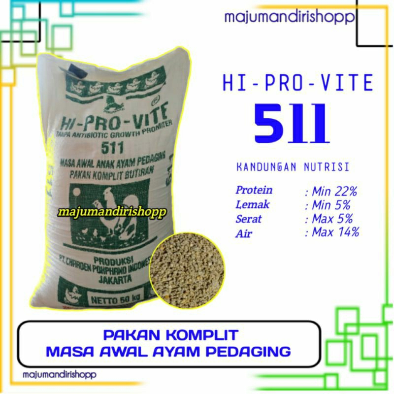 Jual PUR 511 PAKAN AYAM PEDAGING REPACK 1 KG | Shopee Indonesia