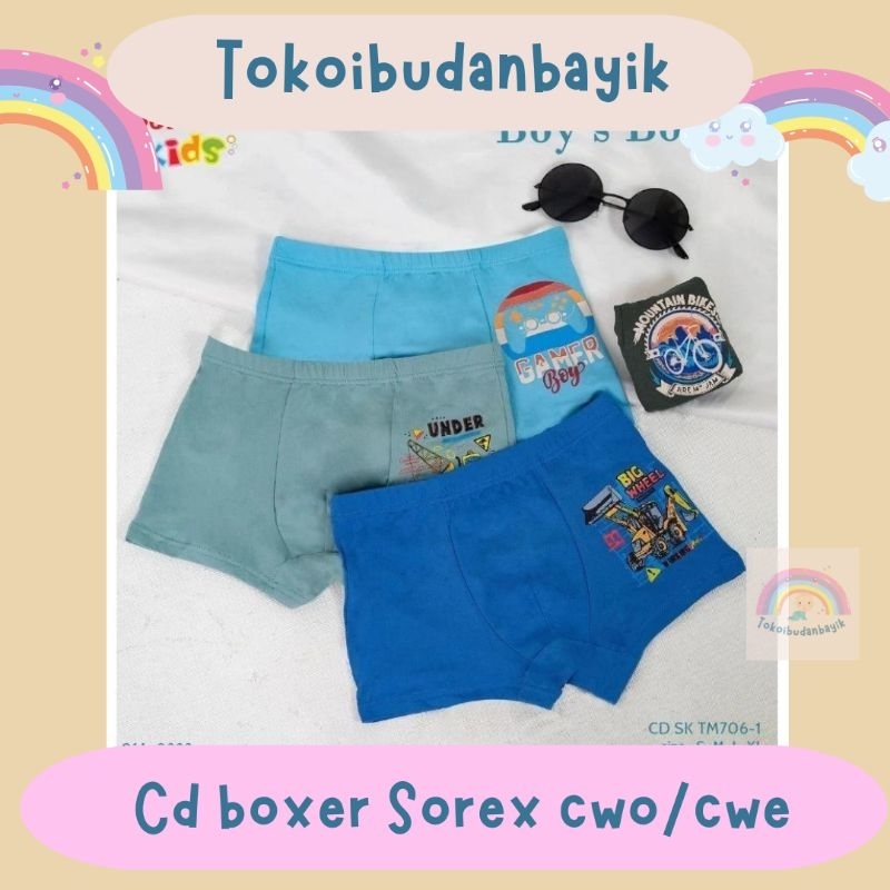 Jual CD BOXER SOREX KIDS BOY & GIRL/BOXER anak cwo dan cwe | Shopee ...