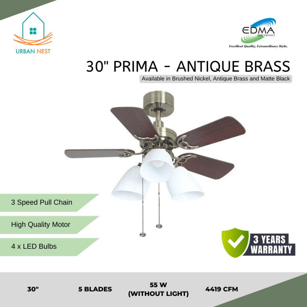 Jual MT EDMA Prima 30" Kipas Angin Tarik Plafon Gantung Dekoratif ...