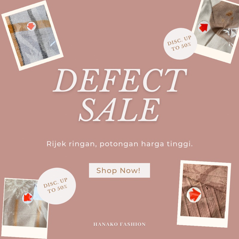 Jual HANAKO | Defect Sale | Reject Sale | Reject Minor | Shopee Indonesia