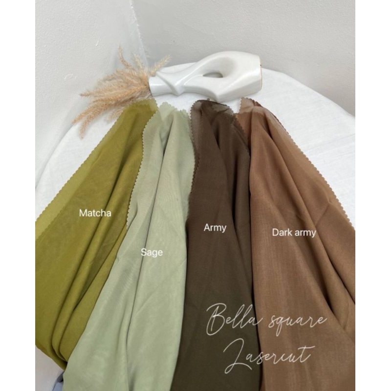 Jual Bella Square laser cut premium / Plain square laser cut premium ...