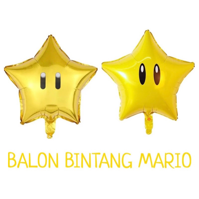 Jual Balon Bintang Mario Bros Star | Shopee Indonesia
