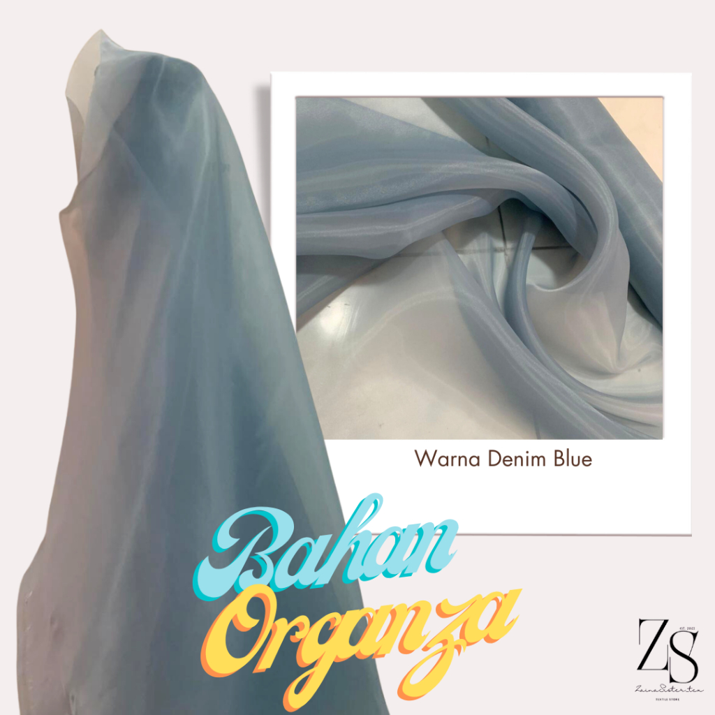 Jual Kain Organza Organdi Polos Premium Silk Kain Kaca 1/2 Meteran ...