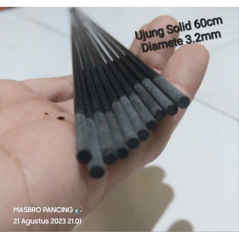 Jual Ujung Carbon Solid/Padat Diameter 3.2mm Panjang 60cm&80cm | Shopee Indonesia