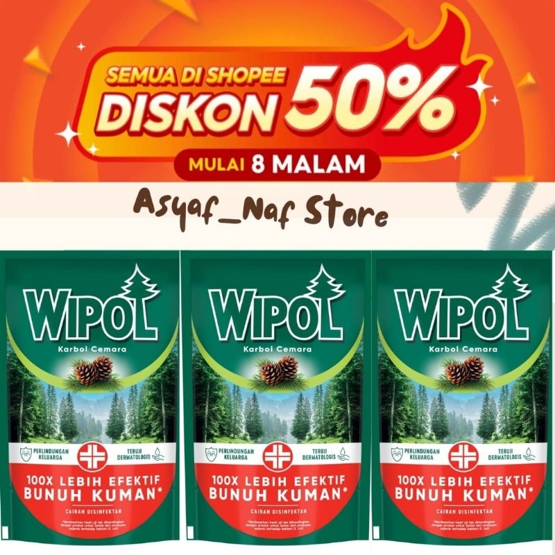 Jual WIPOL Karbol Cemara 750ml 1 Pcs | Shopee Indonesia