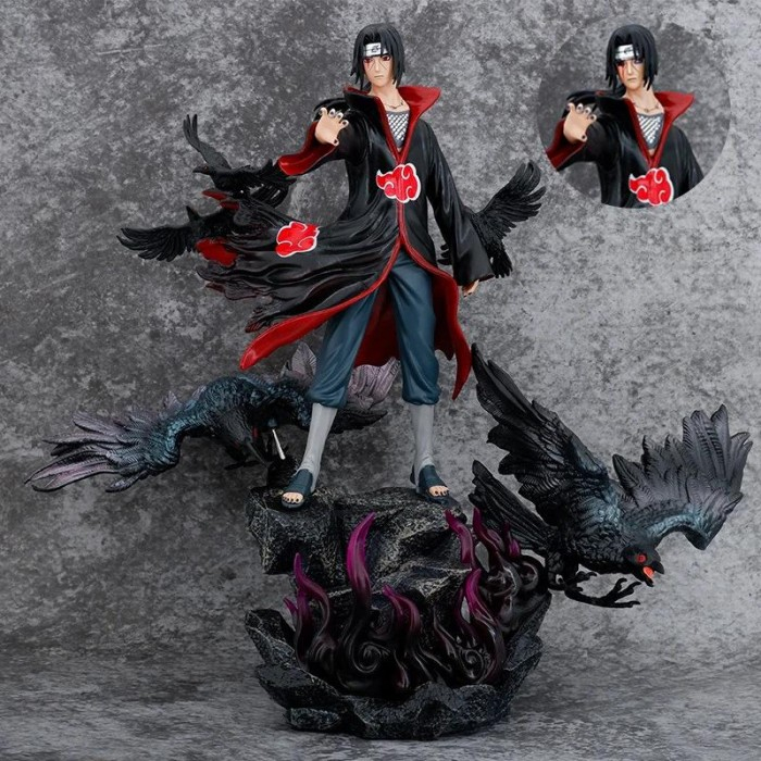 Jual Action Figure Naruto Itachi Uchiha Akatsuki Amaterasu TZ Studio ...