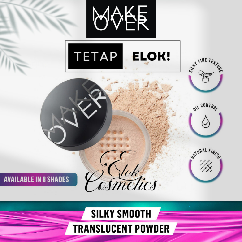 Jual ️ MAKE OVER ️ SILKY SMOOTH TRANSLUCENT POWDER | BEDAK TABUR HALUS ...