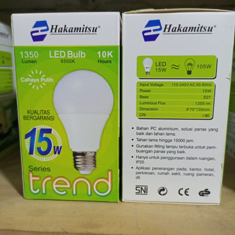 Jual Lampu led hakamitsu trend 15watt putih | Shopee Indonesia