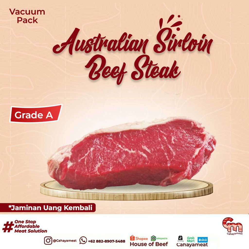 Jual Daging Sapi Australia Striploin Beef Prime Steak isi 3pcs | Shopee ...