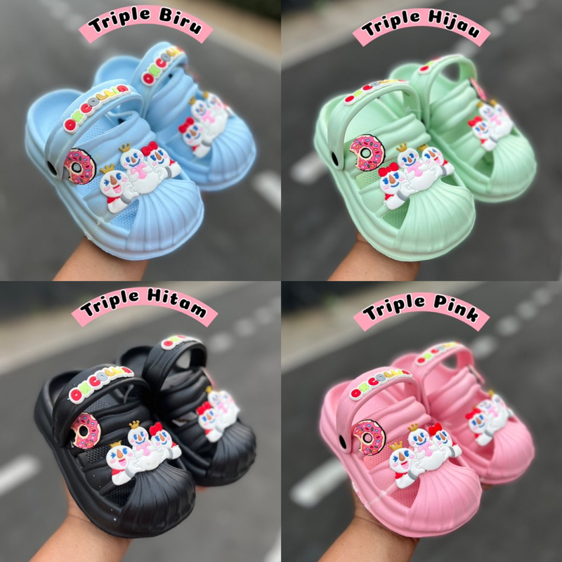 Jual SANDAL BAIM ANAK MIXUE TRIPLE JELLY KARET | Shopee Indonesia