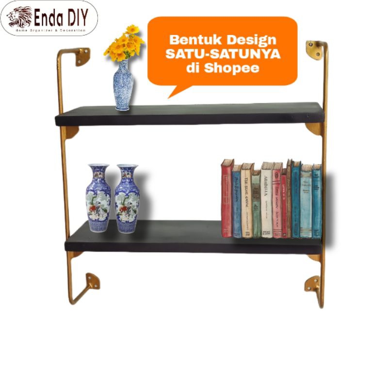 Jual Rak Dinding Besi Gantung Tempel Tembok Minimalis dan Serbaguna 2 ...