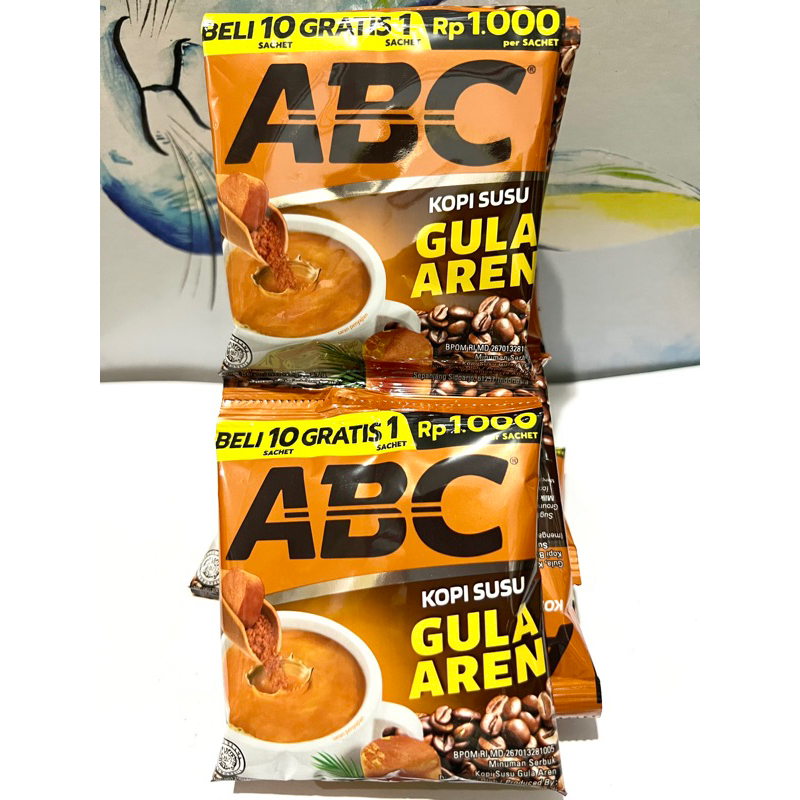 Jual ABC KOPI SUSU GULA AREN ISI (10+1) X 27 GR | Shopee Indonesia