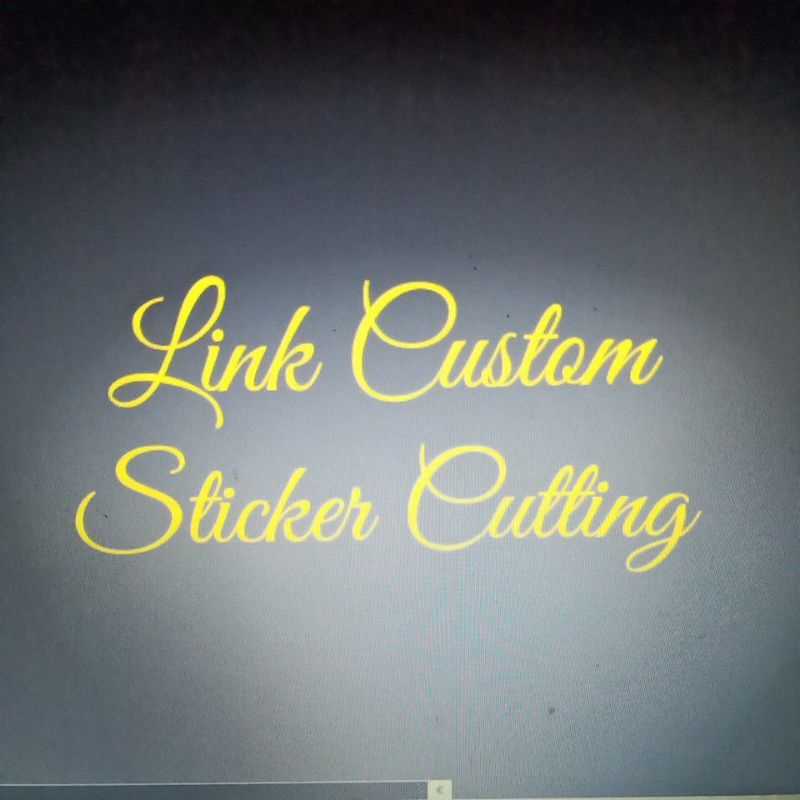 Jual CUSTOM STICKER CUTTING(BACA DESKRIPSI) | Shopee Indonesia
