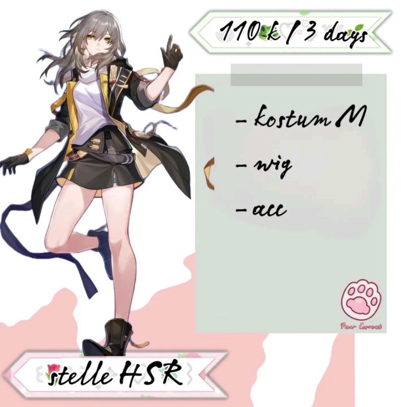 Jual (ONLY RENT) cosplay Stelle / MC HSR cewe | Shopee Indonesia