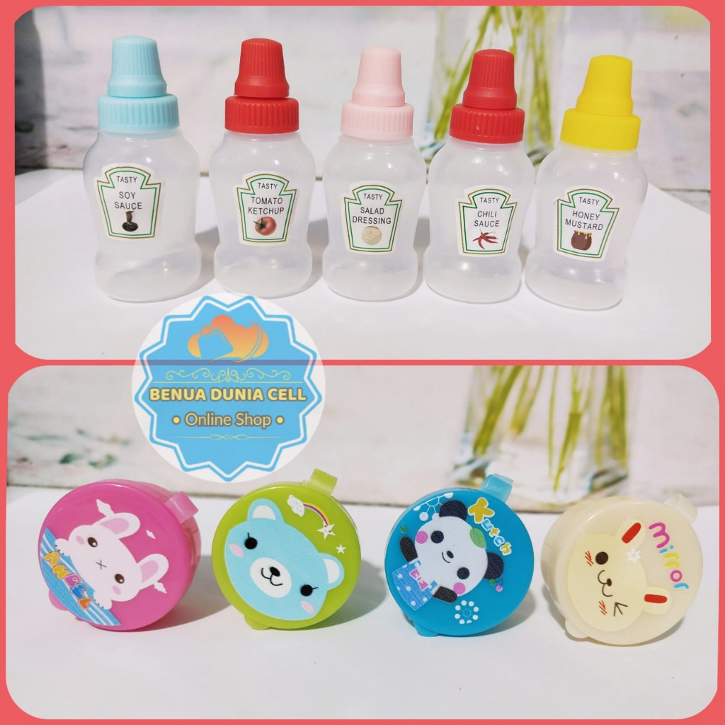 Jual BOTOL MINI PORTABLE 25ML | BOTOL WADAH SAOS SALAD MINI SAOS BENTO ...