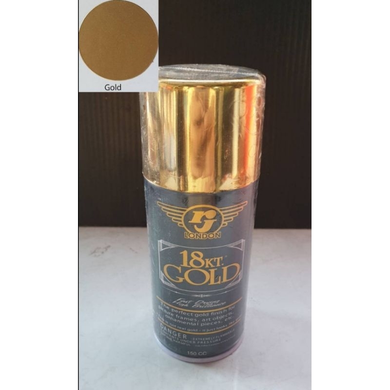 Jual Cat semprot pilox merk RJ london warna gold/emas | Shopee Indonesia