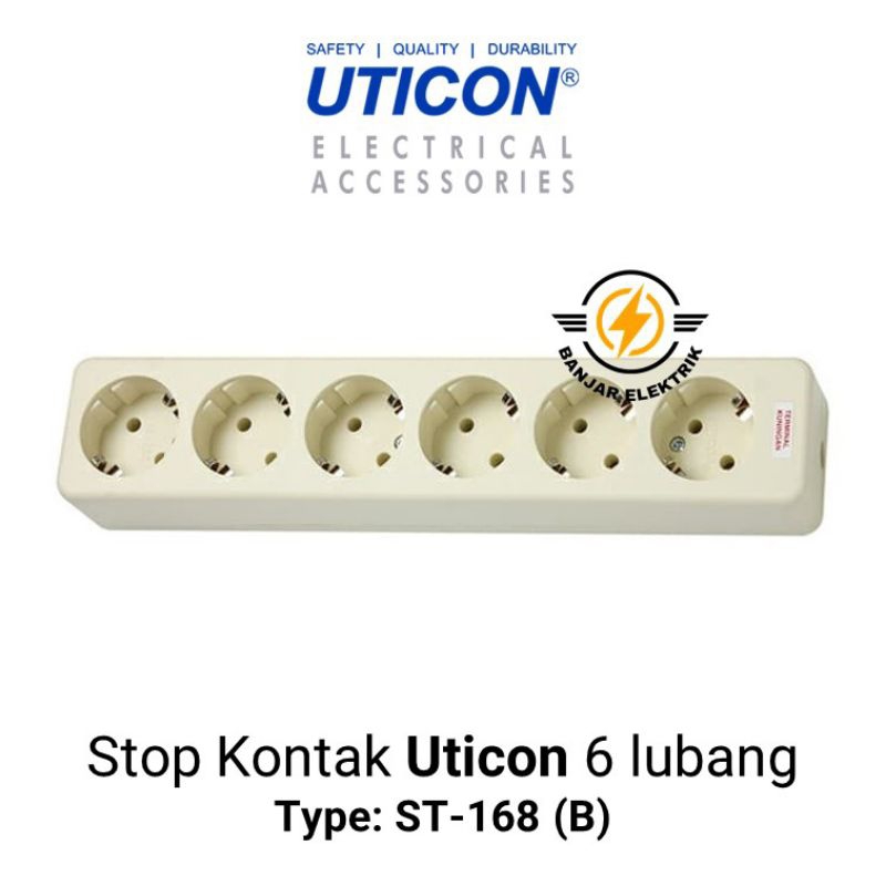 Jual MBJM - STOP KONTAK (TERMINAL) UTICON 2, 3, 4, 5, atau 6 lubang ...