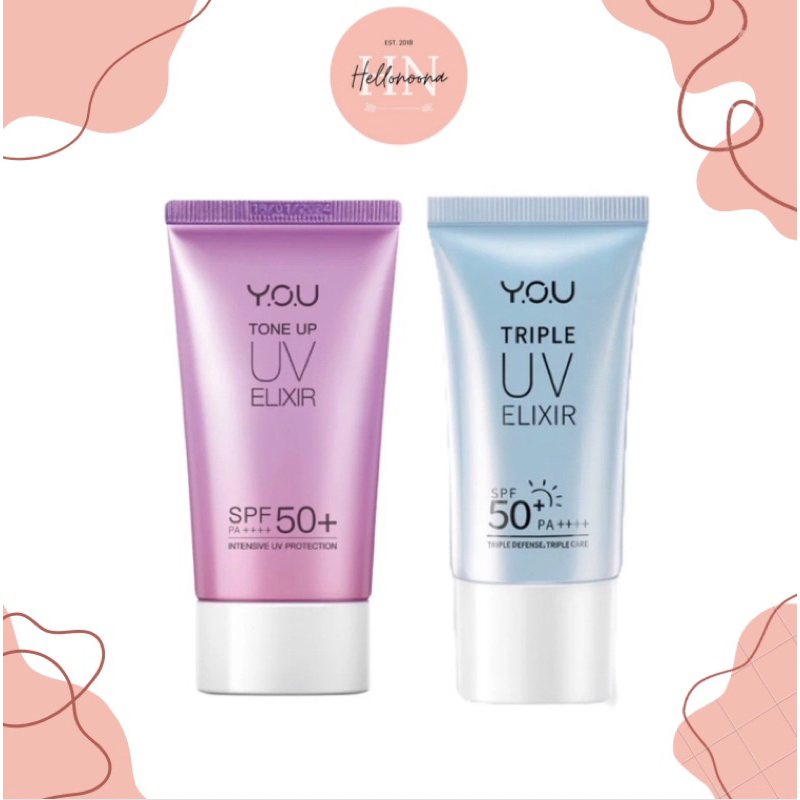 Jual YOU UV Elixir SPF 50+ PA++++ Sunscreen - Tone Up UV | Triple UV ...