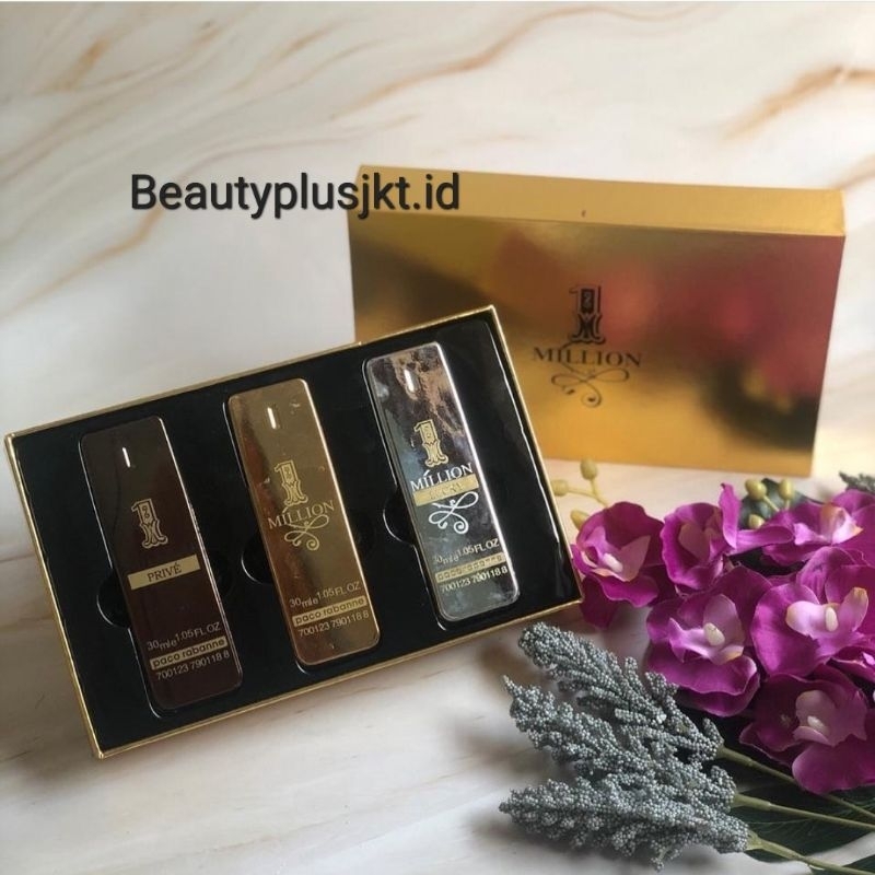 Jual ONE MILLION GIFT SET 3 IN 1 ORIGINAL EROPA PARFUM PRIA TAHAN LAMA ...
