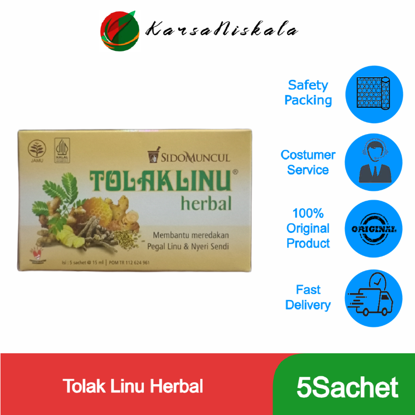Jual Tolak Linu Herbal 1 box isi 5 Sachet Sidomuncul Sido Muncul ...