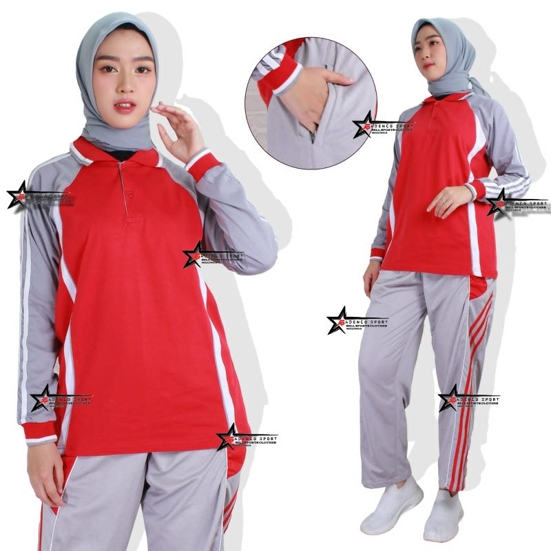 Jual Setelan Baju Olahraga Wanita seragam olahraga seragam senam kaos training setelan olahraga ...