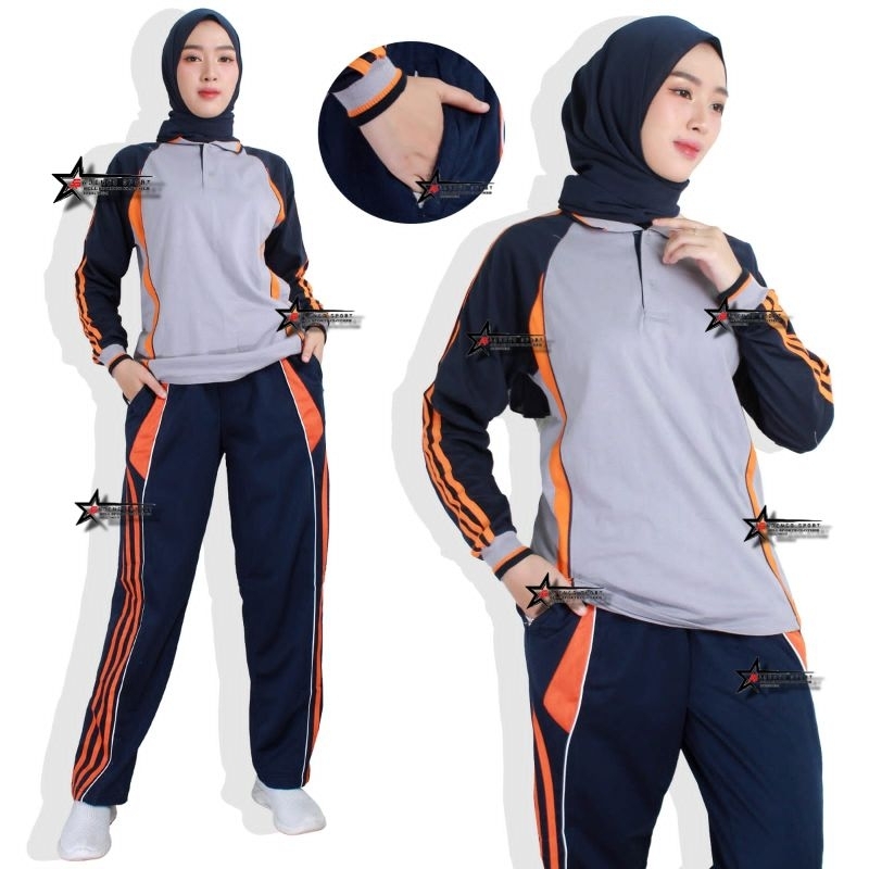Jual Setelan Baju Olahraga Wanita seragam olahraga seragam senam kaos training setelan olahraga ...