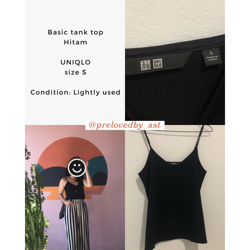 Jual Basic tank top - hitam (preloved) | Shopee Indonesia