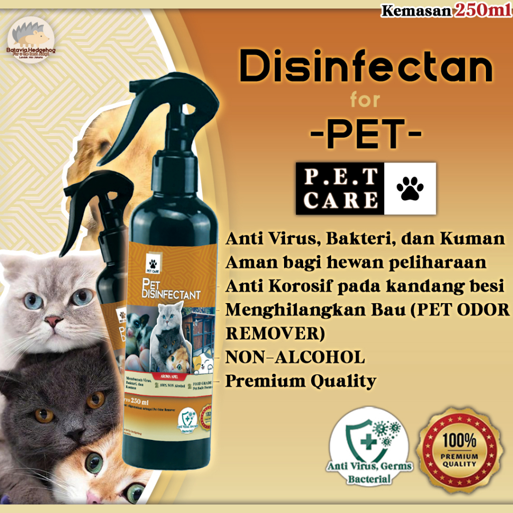 Jual Pet Spray Disinfectant Non Alcohol Pet Odor Remover Kucing Anjing ...