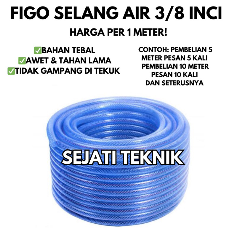 Jual Selang air 3/8 inci figo selang air 3/8 inci selang air tanaman 3/ ...