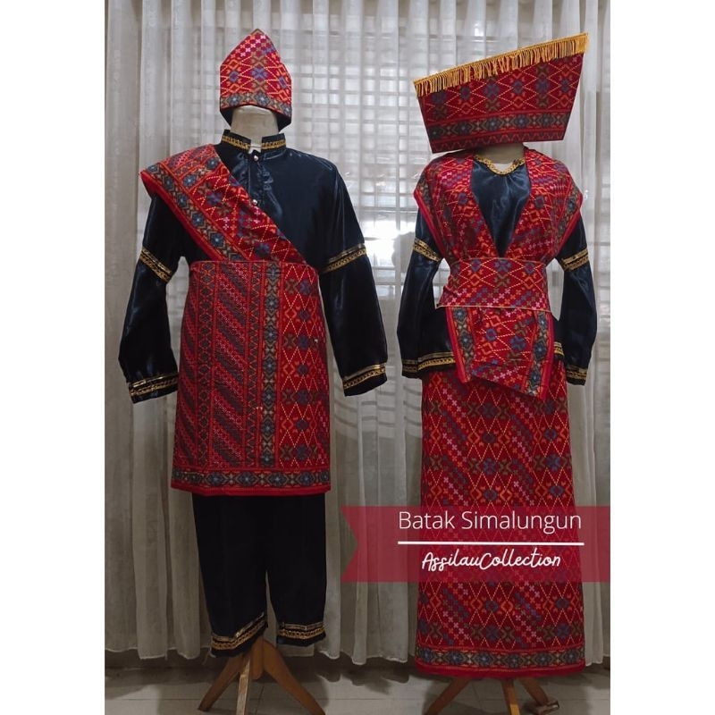 Jual baju adat Batak simalungun dewasa satuan (pria&wanita) /pakaian ...