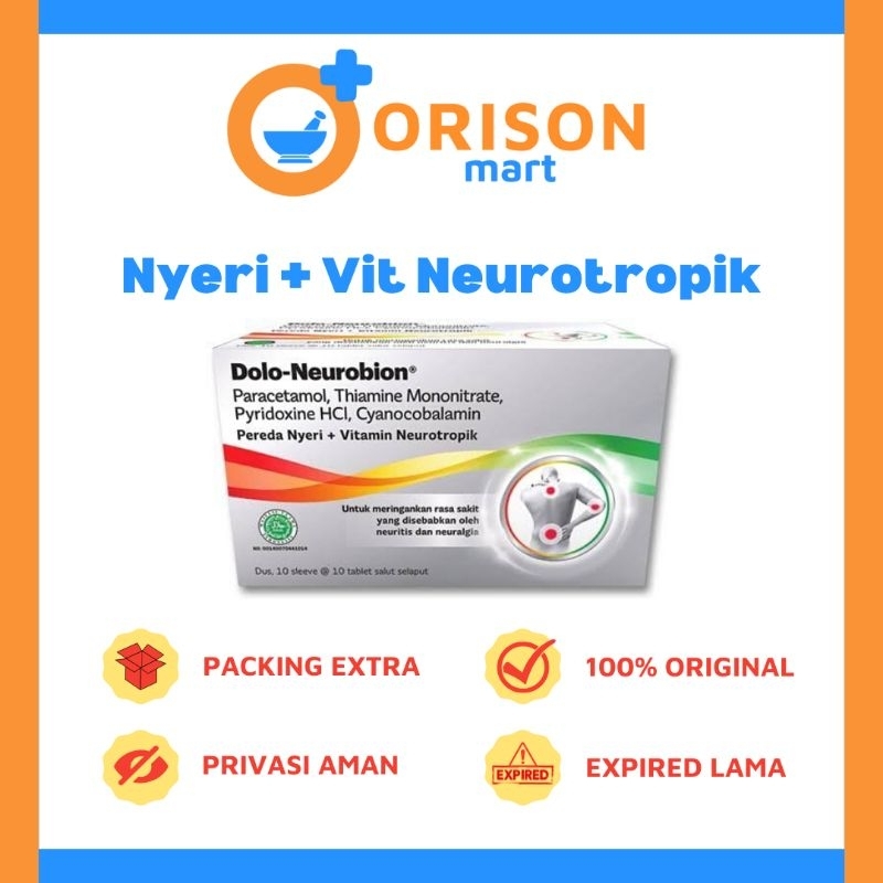 Jual Dolo Neurobion (Pereda Nyeri Dan Vitamin Neurotropik) 10 Tablet ...