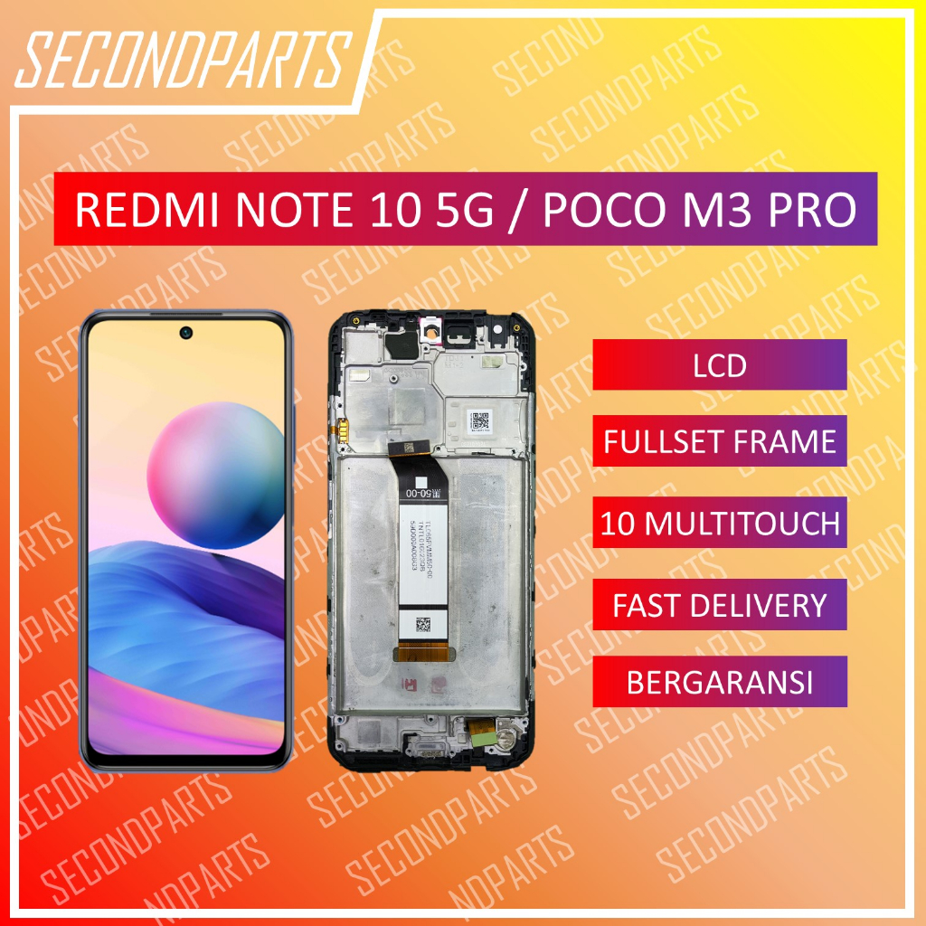 Jual LCD FULLSET FRAME REDMI NOTE 10 5G / POCO M3 PRO 5G ORIGINAL ...