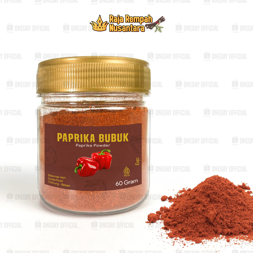 Jual RajaRempah Paprika Bubuk Botol 60gram Paprika Powder - rmh001 ...