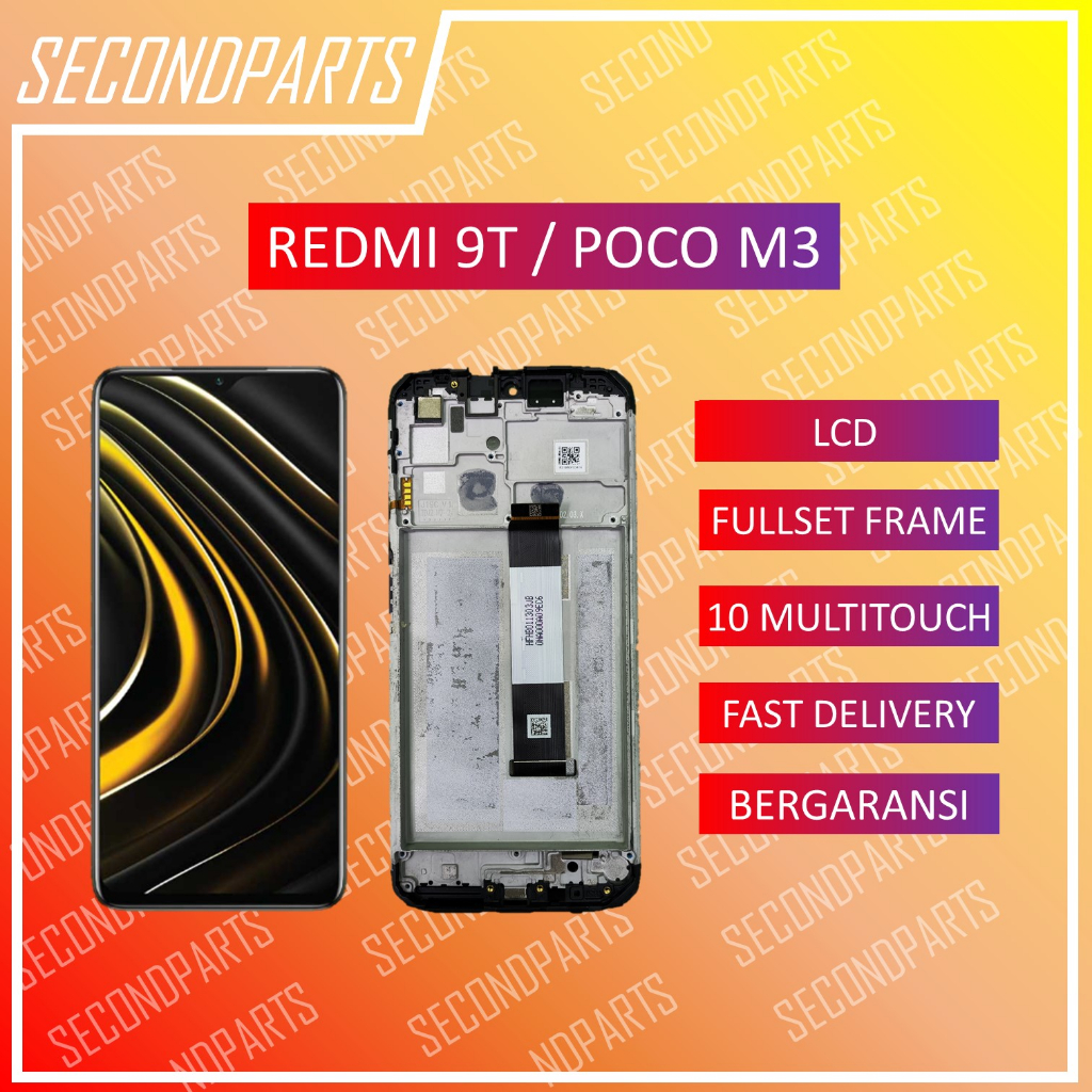 Jual LCD FULLSET FRAME POCOPHONE POCO M3 / REDMI 9T ORIGINAL COPOTAN ...