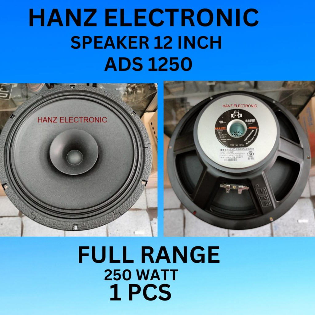 Jual Speaker ADS 12 Inch Full Range 1250 - Speaker ADS Full Range 12 Inch 1250 | Shopee Indonesia