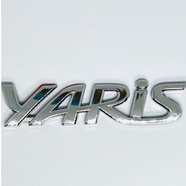 Jual Emblem Toyota Logo Mobil Tulisan Yaris Chrome | Shopee Indonesia