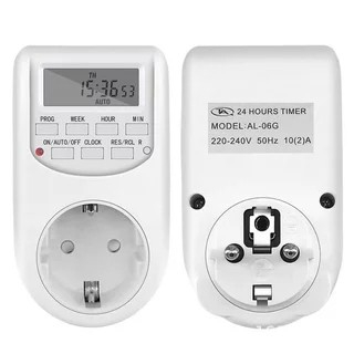 Jual AL-06G Programmable Digital Timer Switch 16 Program Stop Kontak Minggu | Shopee Indonesia