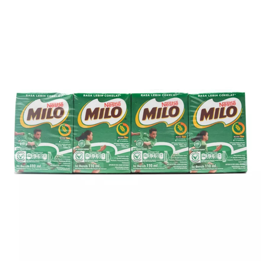 Jual Milo Activ Go Coklat Susu UHT 110 ml Chocolate Milk Cokelat | Shopee Indonesia