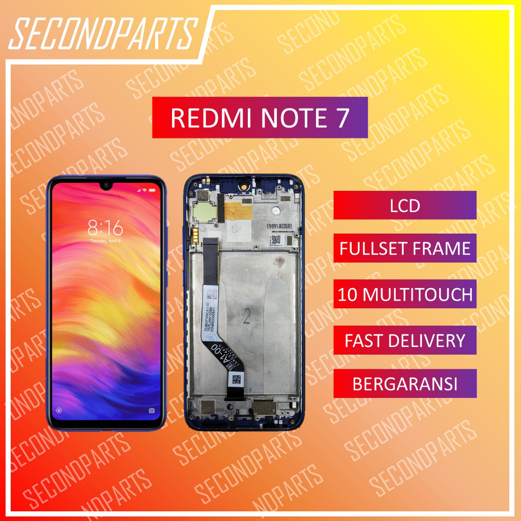 Jual LCD FULLSET FRAME XIAOMI REDMI NOTE 7 ORIGINAL COPOTAN | Shopee ...