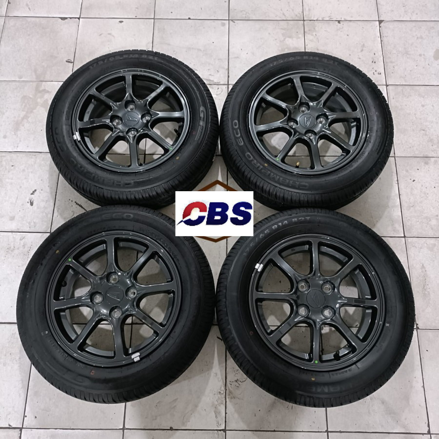 Jual Velg Mobil Copotan Standar Ayla Baru Ring 14 + Ban Champiro (2023 ...