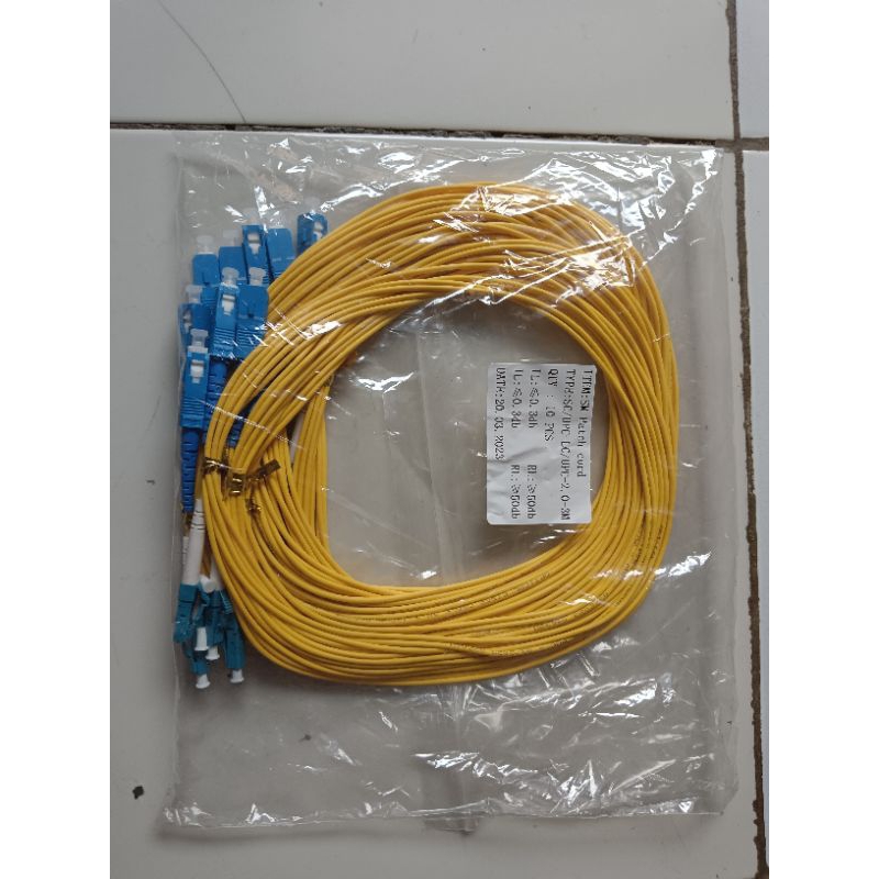 Jual pathcore patch cord sc lc upc 3 meter | Shopee Indonesia