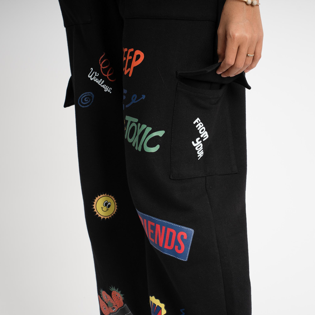 Jual Woodlays Longpants Celana Panjang Terry Toxic Black | Shopee Indonesia